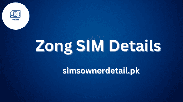 Zong Number Check Code 2025 - Sim Owner Details Zong Number Check Code 2025 - Sim Owner Details